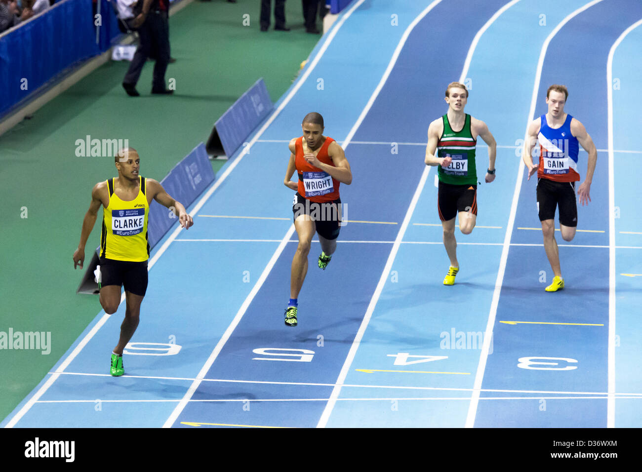 Sheffield, UK. 10th February 2013. Chris CLARKE ,winner of the 200 ...