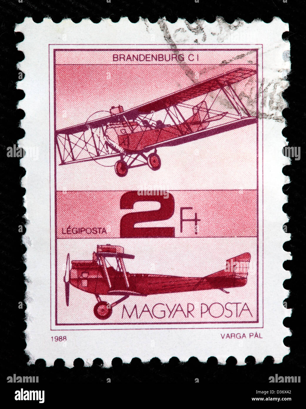 Aircraft postage stamp hungary 1988 hi-res stock photography and images ...