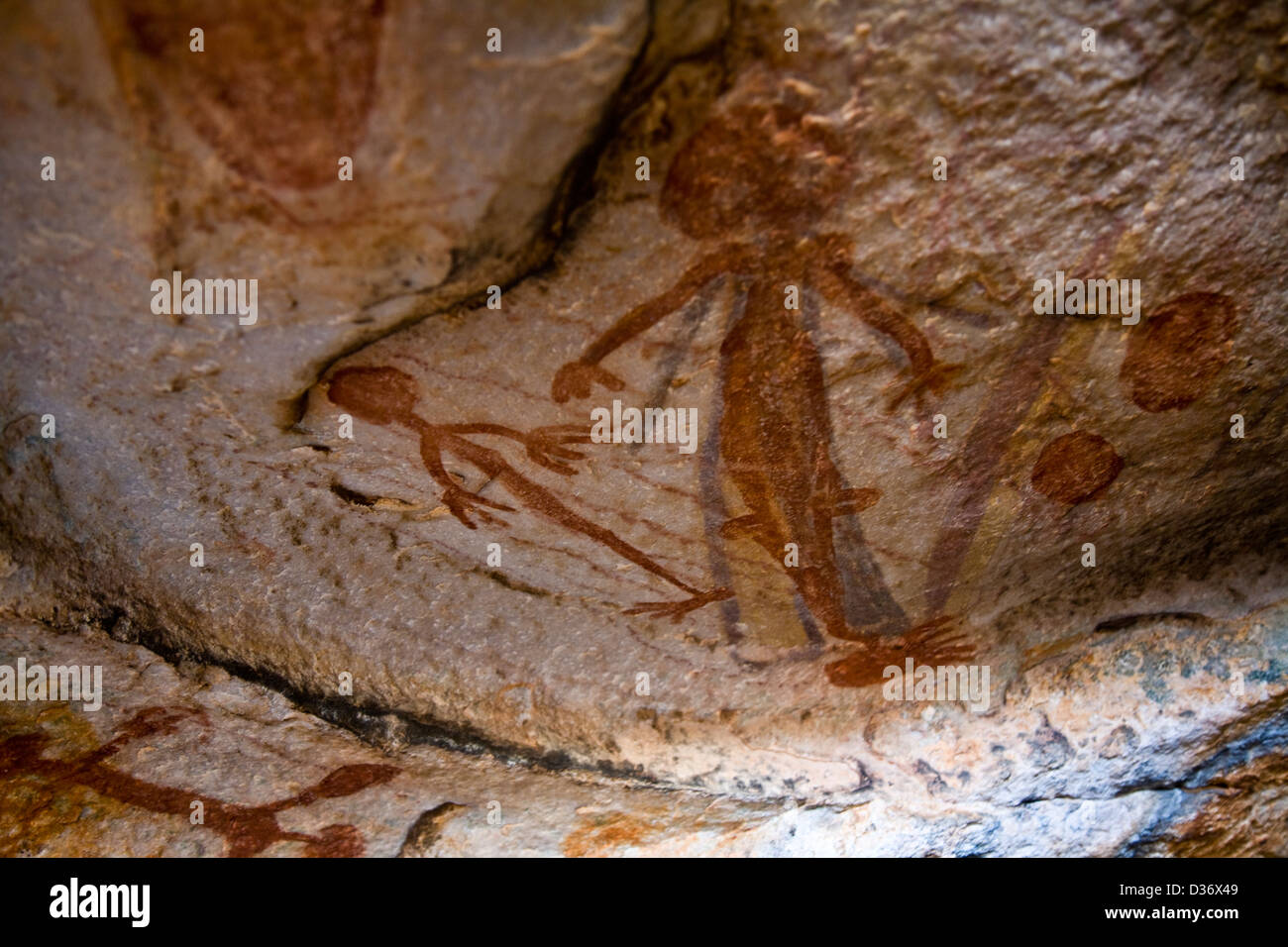Aboriginal rock art, Jar Island, Vansittart Bay, Kimberley coast ...