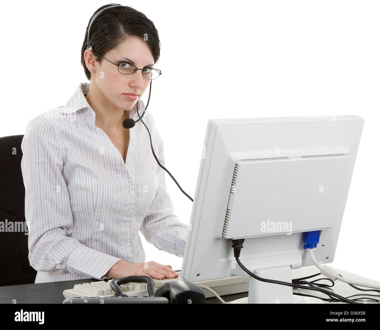 Female office worker Stock Photo - Alamy