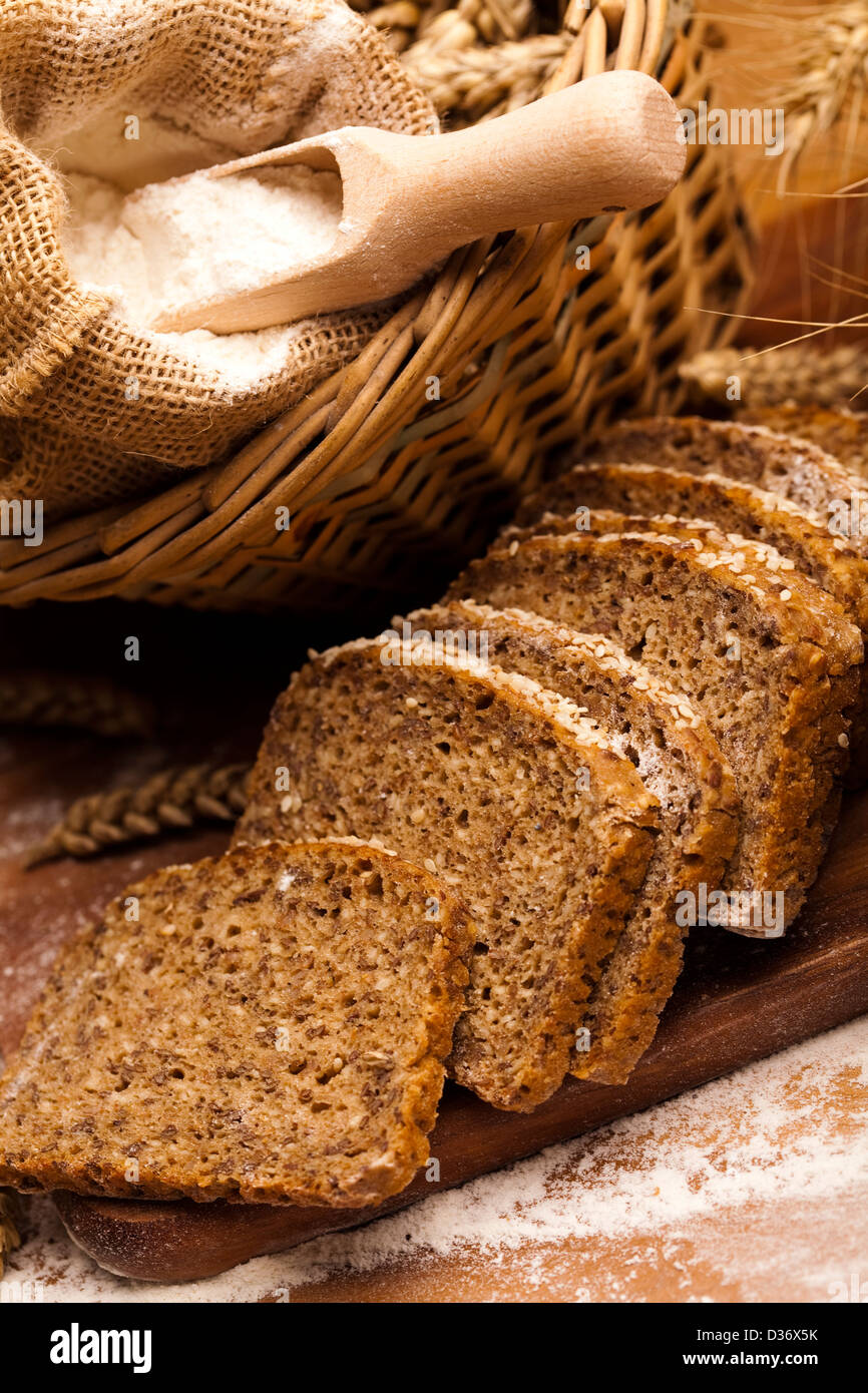 Bread background Stock Photo - Alamy