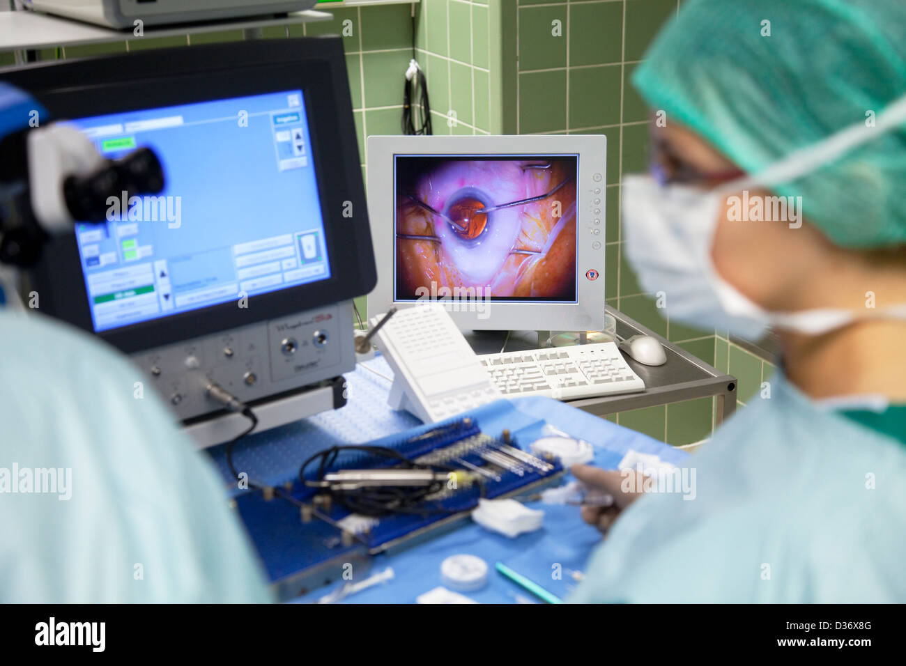 Germany, Hospital, cataract surgery Stock Photo - Alamy