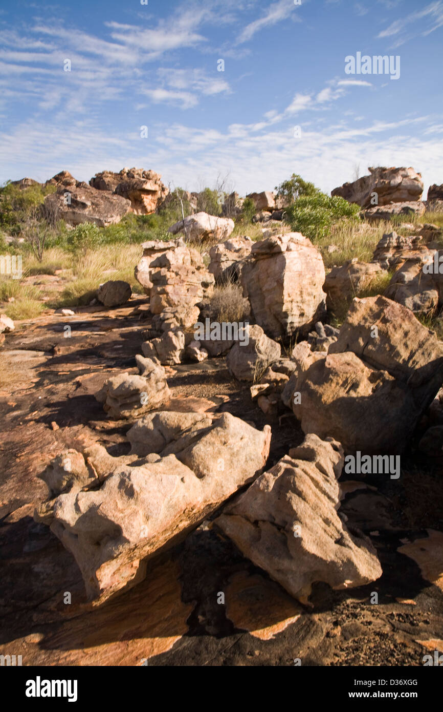 Rocky landscape on Jar Island, Vansittart Bay, Western Australia Stock ...