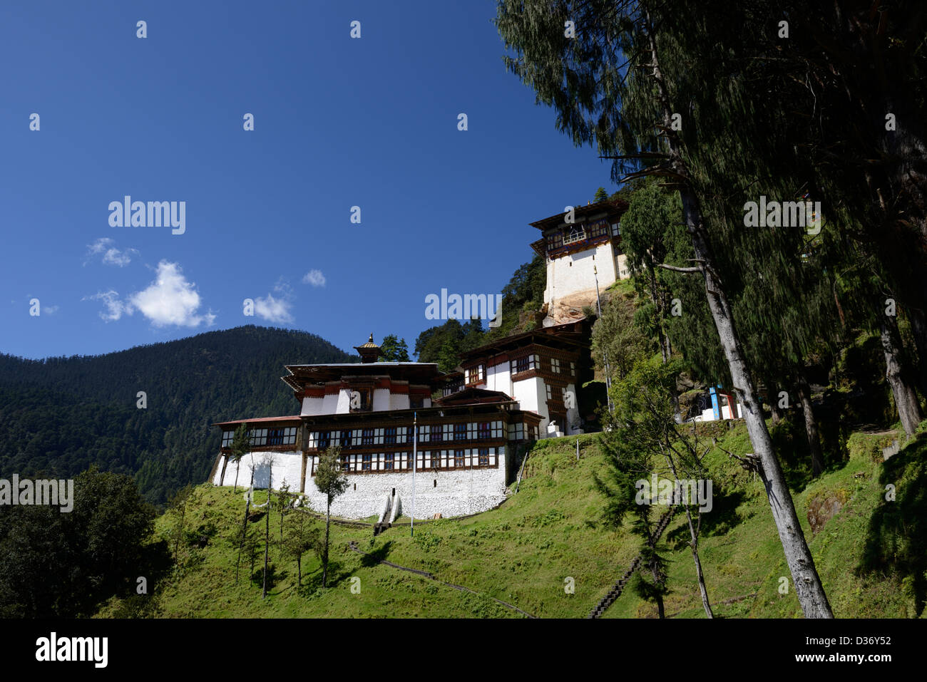 Cheri Goemba (monastery),or Chagri dorjidhen,high up in the himalayan ...