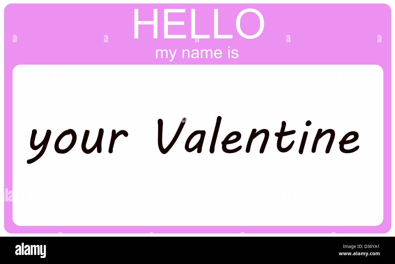 Valentine Name Tags
