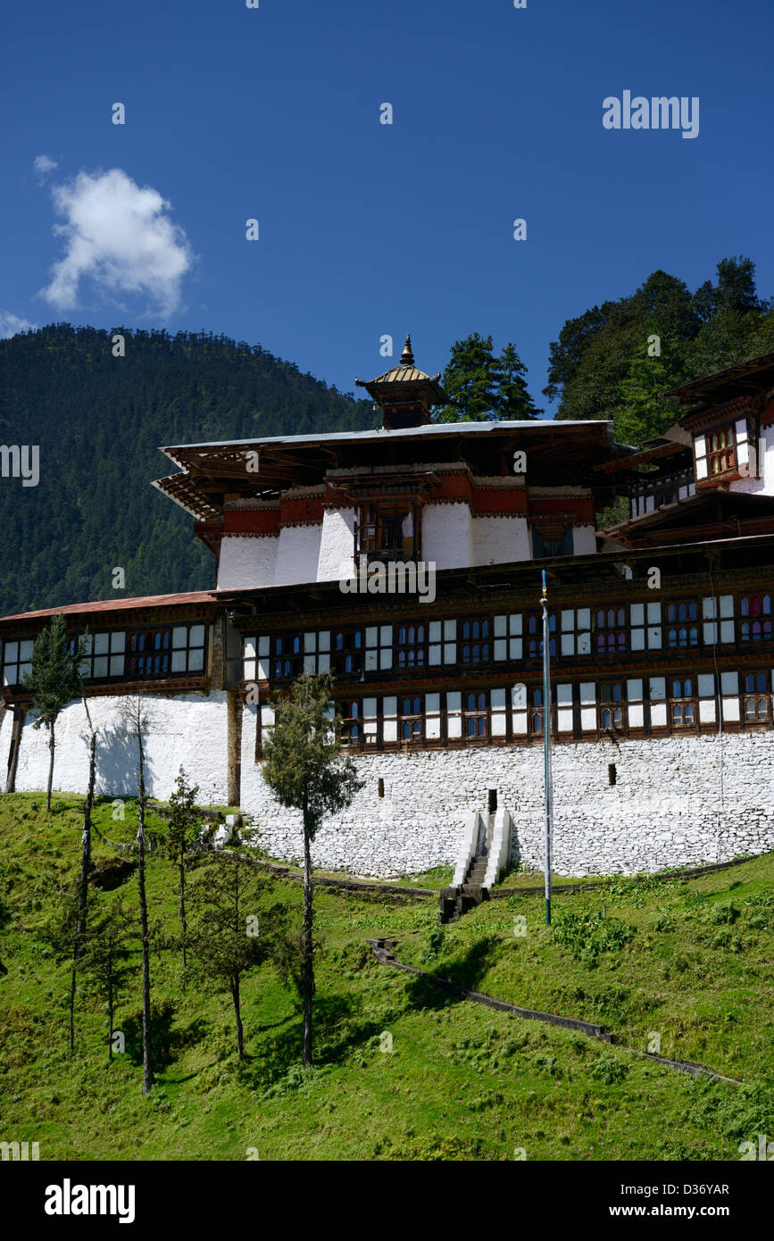 Cheri Goemba (monastery),or Chagri dorjidhen,high up in the himalayan ...