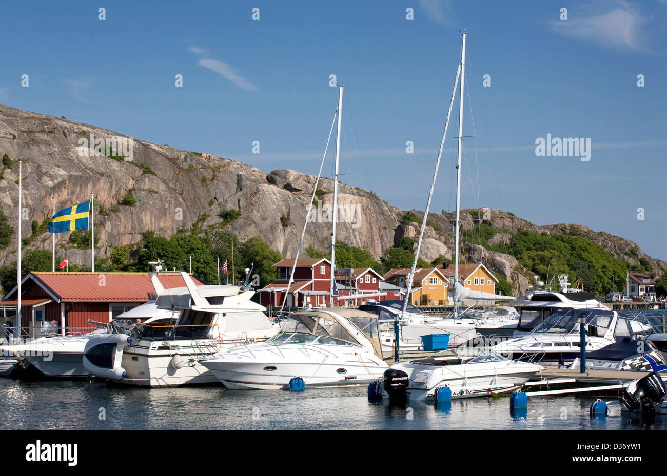 Grebbestad, Sweden, port of Grebbestad Stock Photo - Alamy