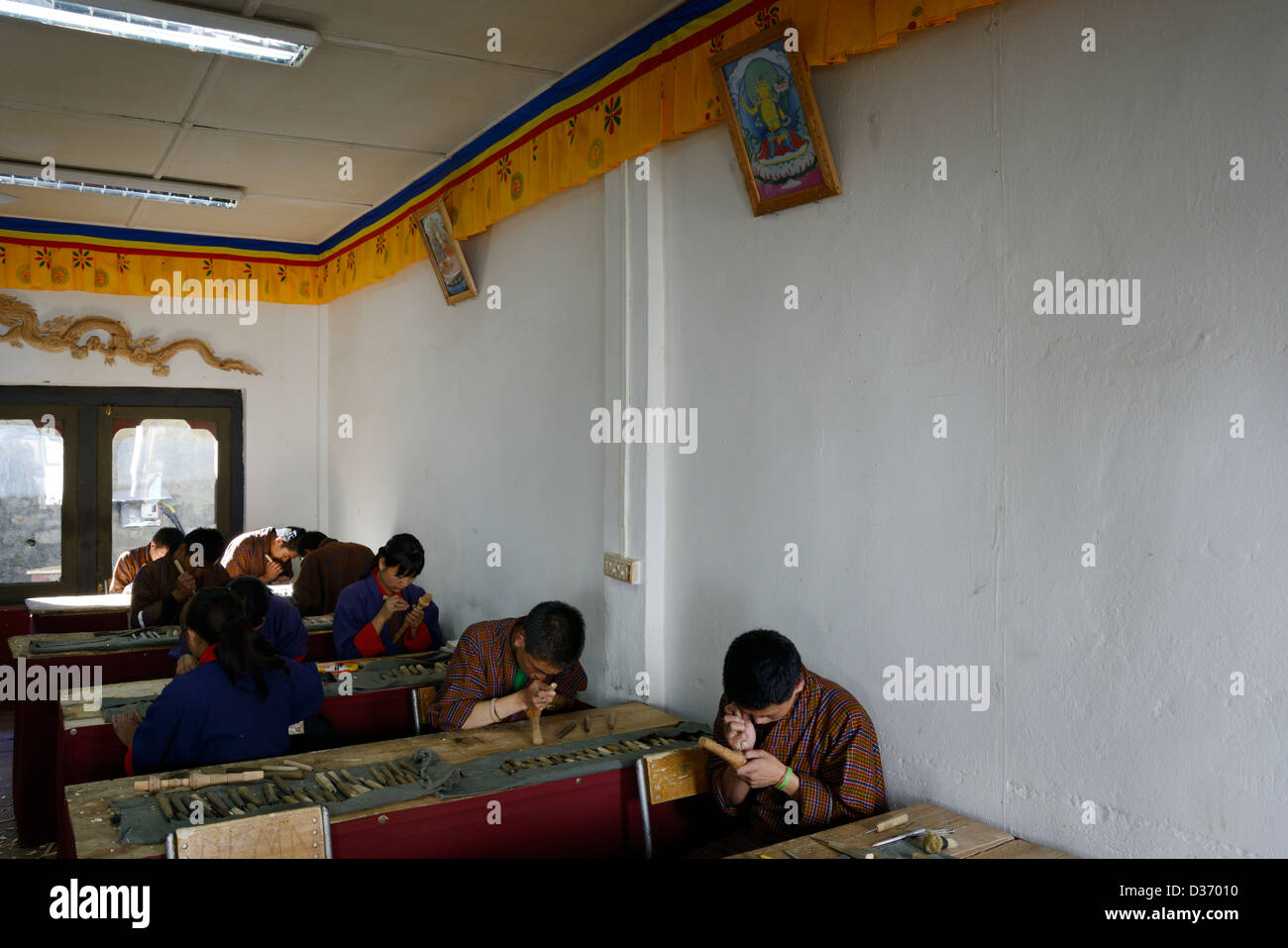 National Institute for Zorig Chusum.Traditional arts and craft school ...