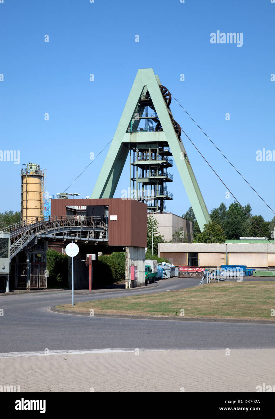 Marl, Germany, the Auguste Victoria mine, mine AV 8 Stock Photo - Alamy