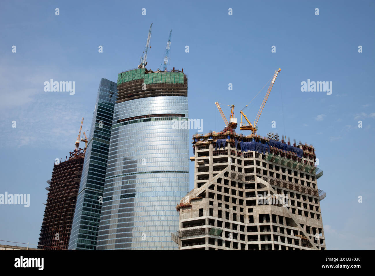 Moscow, Russia, the Moscow International Trade Center Moscow-City Stock ...