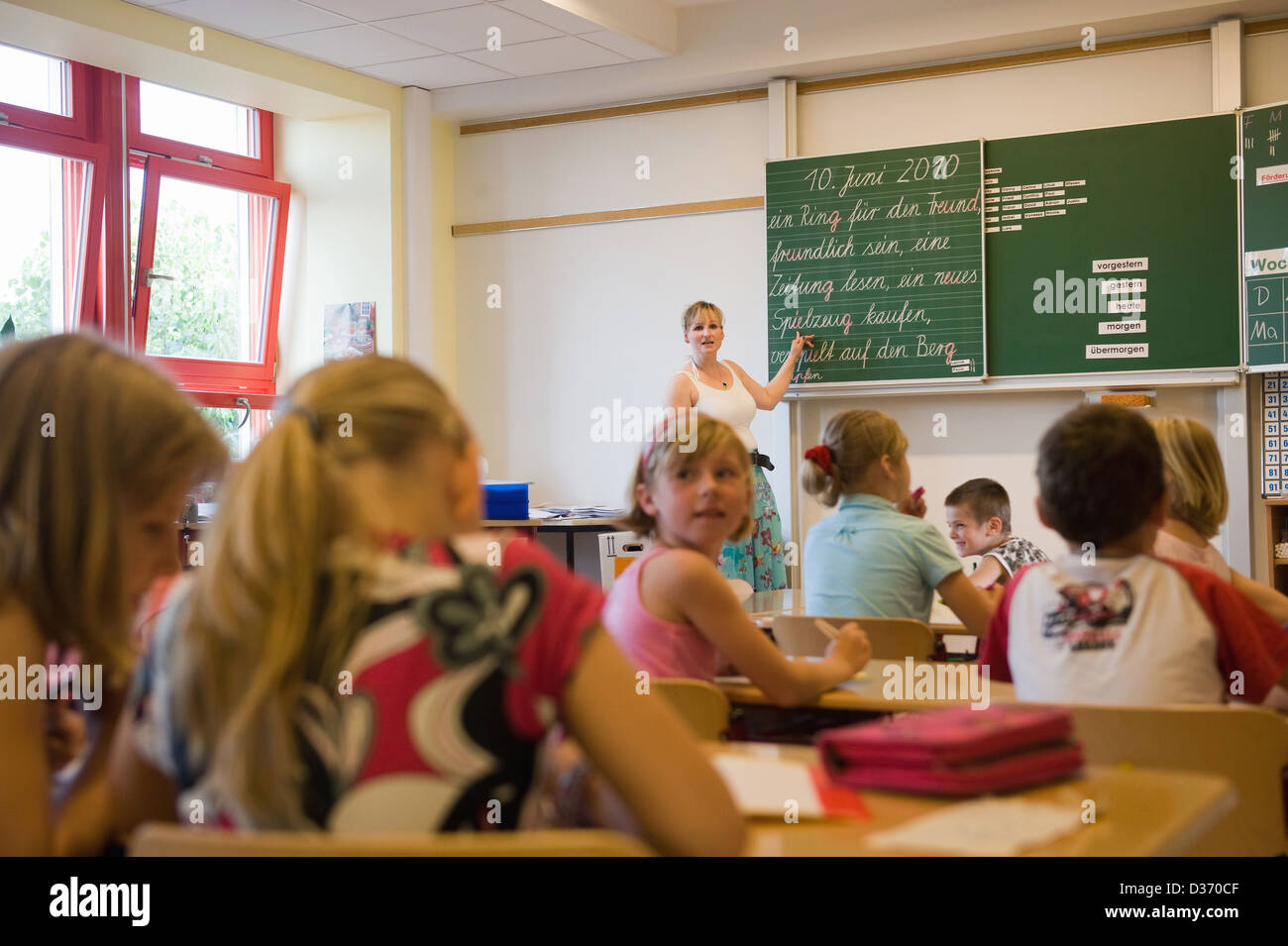 Berlin, Germany, students of first and second class Stock Photo - Alamy