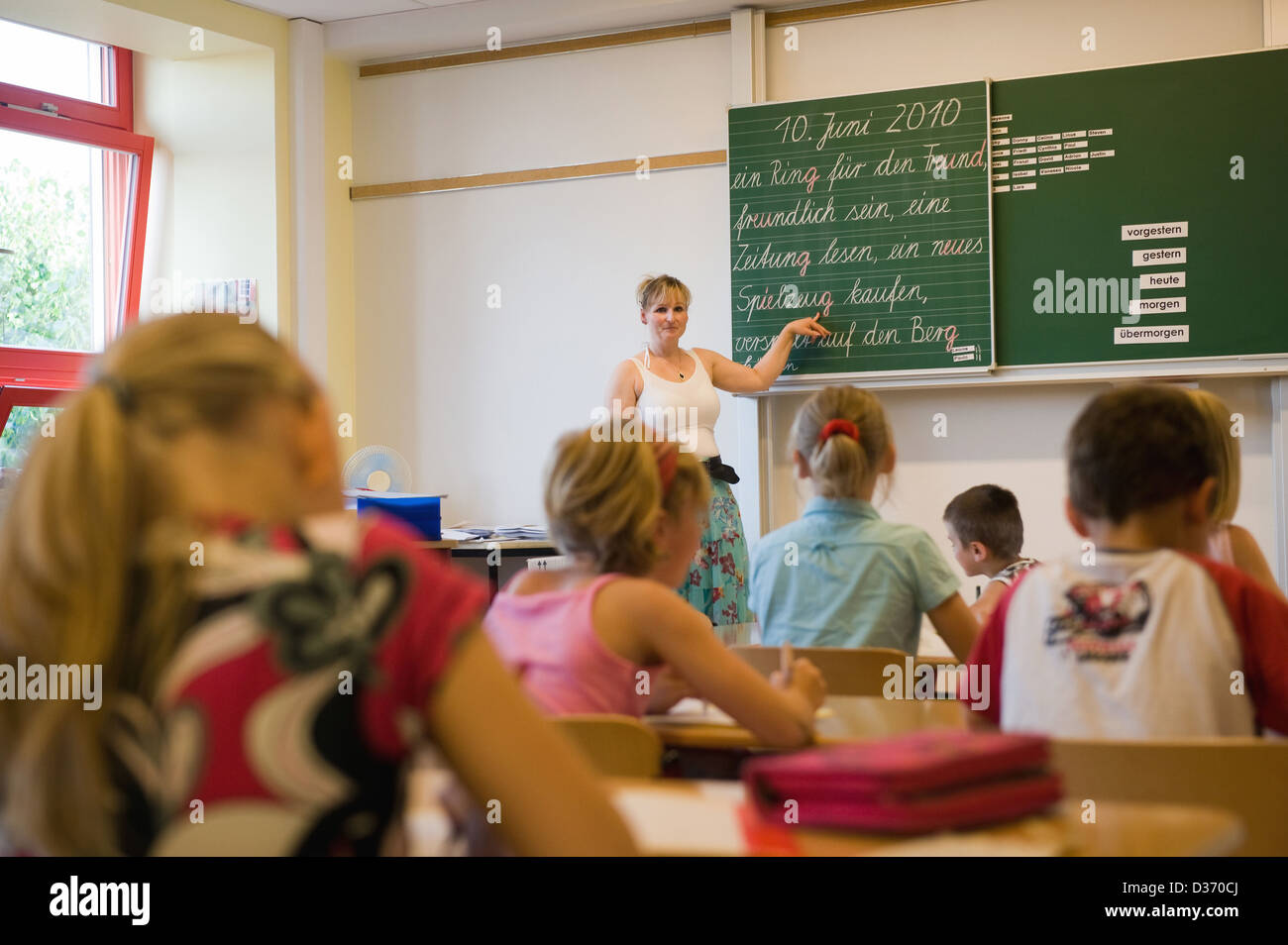 Berlin, Germany, students of first and second class Stock Photo - Alamy