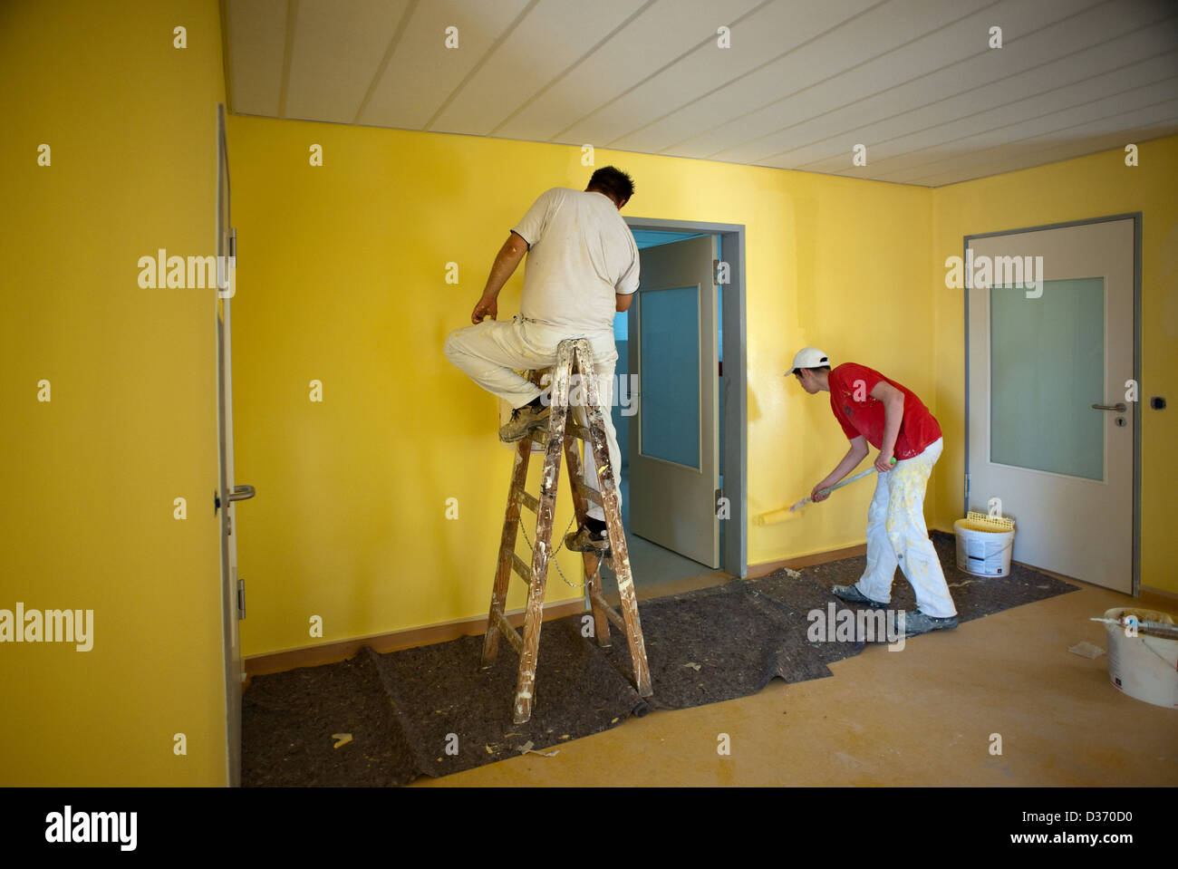 Berlin, Germany, painter in a new daycare Stock Photo - Alamy