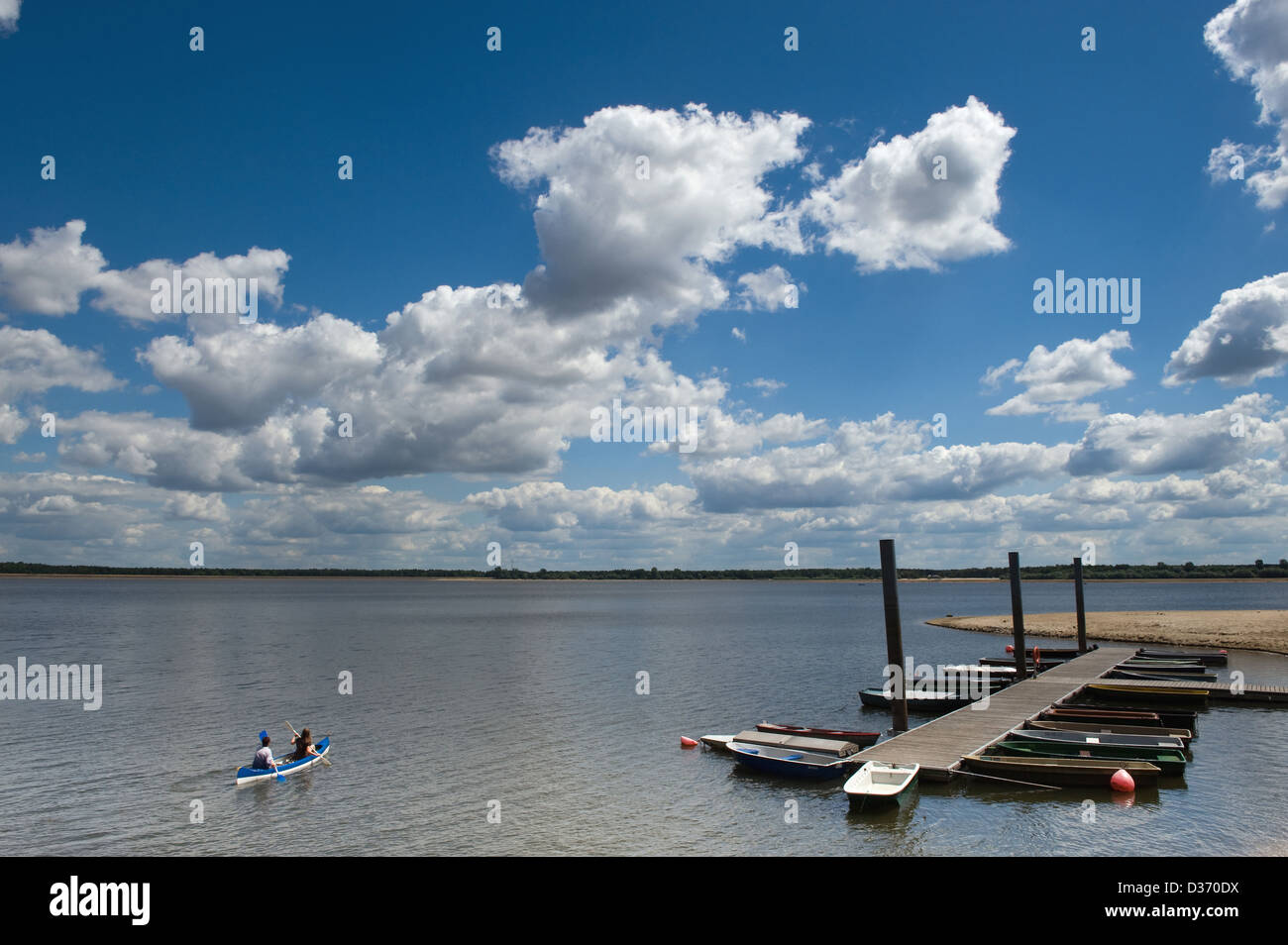 Spremberg, Germany, paddlers in Spremberger Reservoir Stock Photo - Alamy