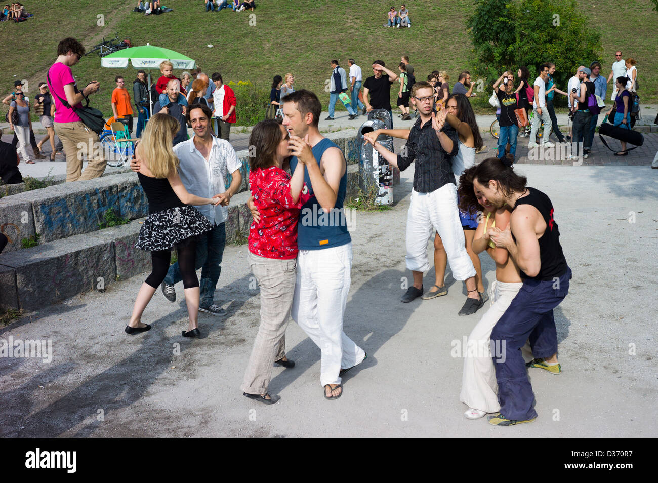 Berlin, Germany, Zouk dance Sundays at Mauerpark Stock Photo - Alamy