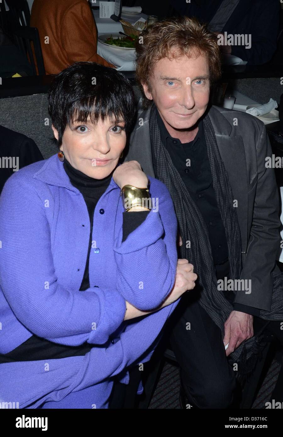 New York, USA. 11th February 2013. Liza Minnelli, Barry Manilow in ...