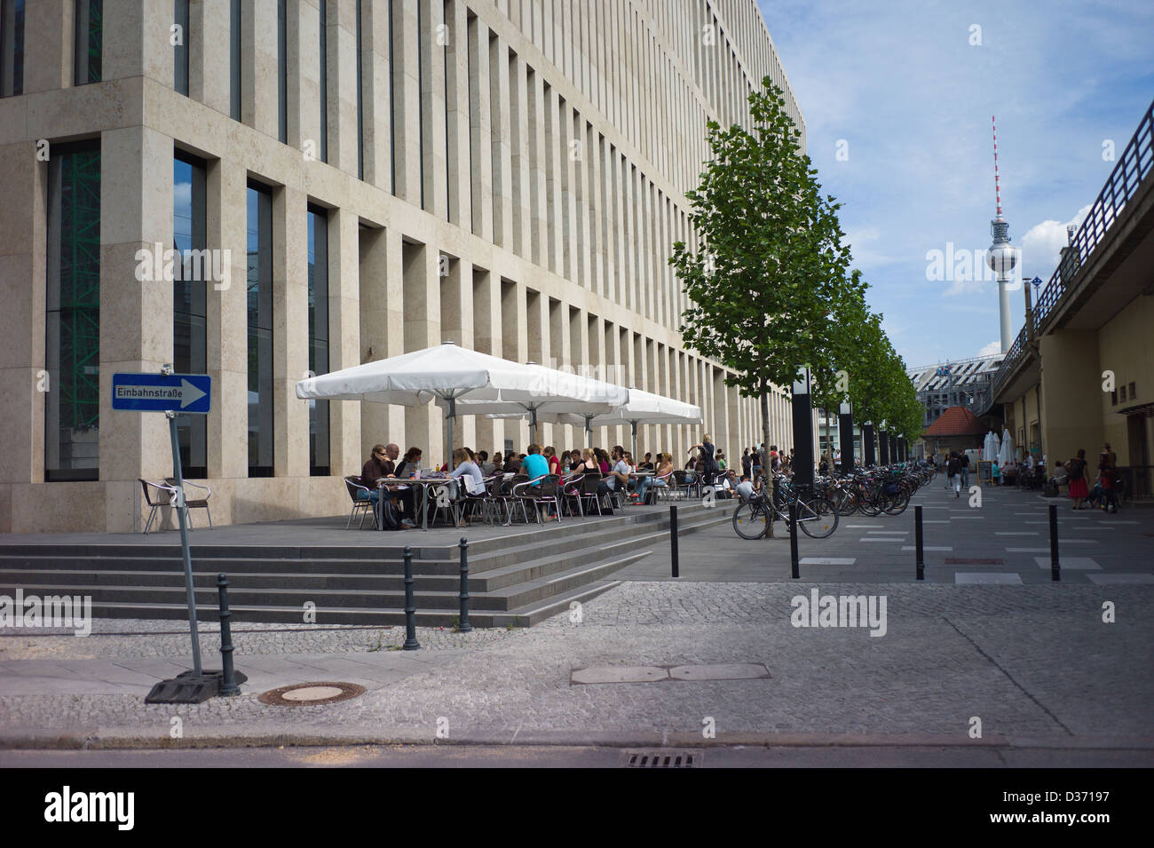 Berlin, Germany, Exterior of Jacob and Wilhelm Grimm Center Stock Photo ...