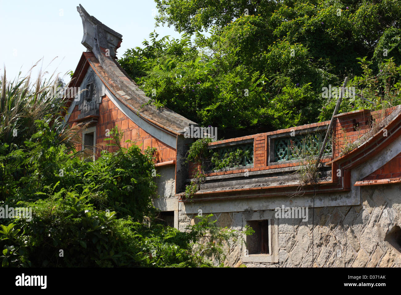 Traditional Taiwanese Chinese Brick House High Resolution Stock ...