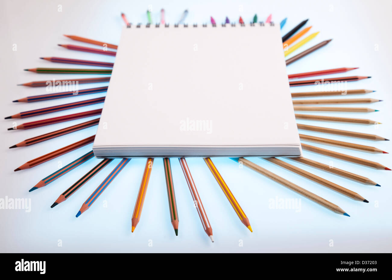 Back to school concept, Notepad Stock Photo - Alamy