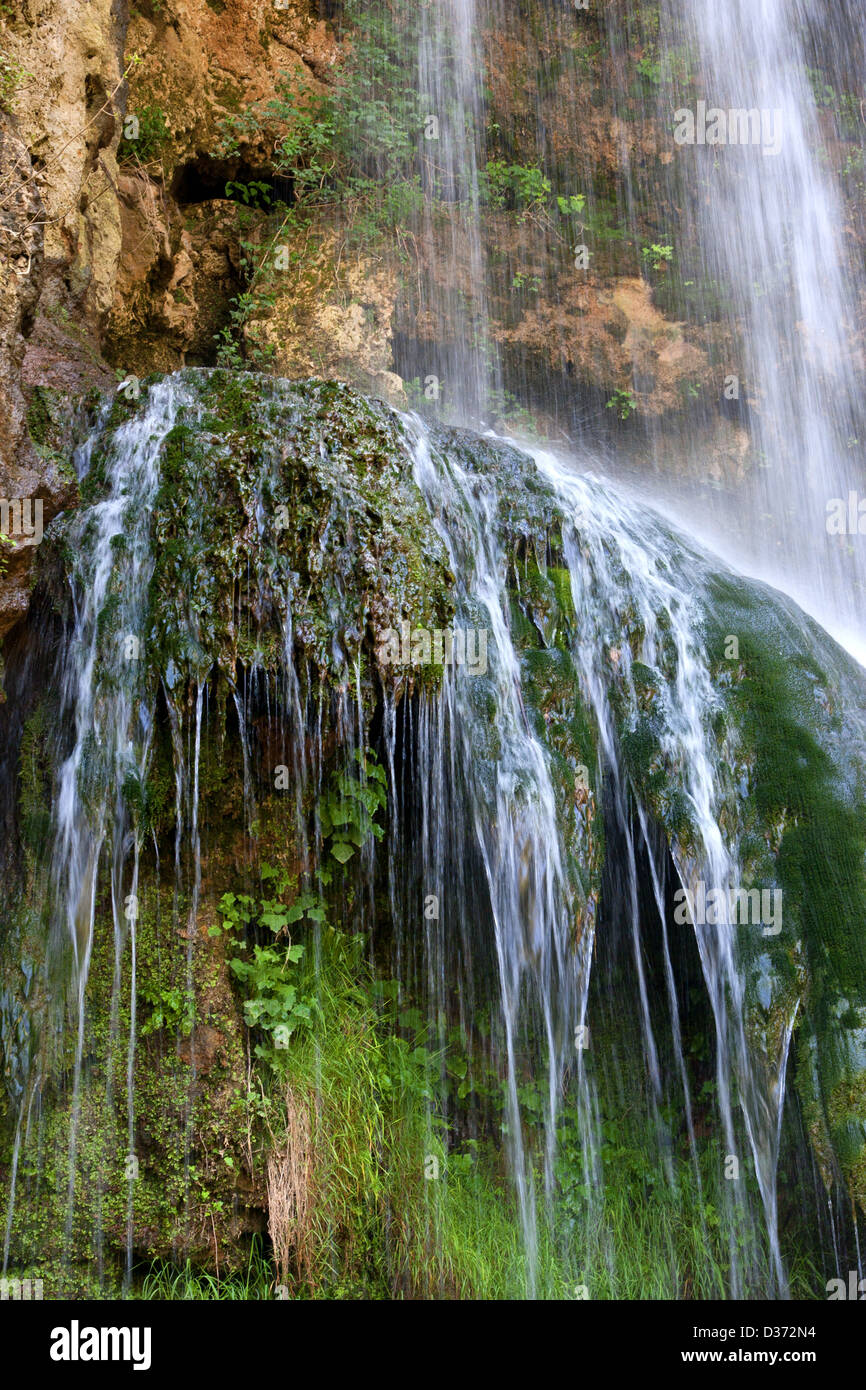 Waterfall during the spring season Stock Photo - Alamy