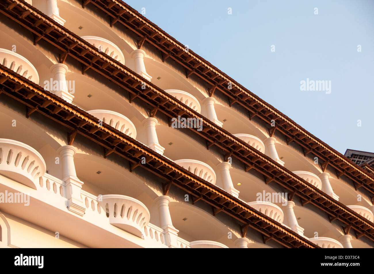 Balcony view of traditional Indian building Stock Photo - Alamy