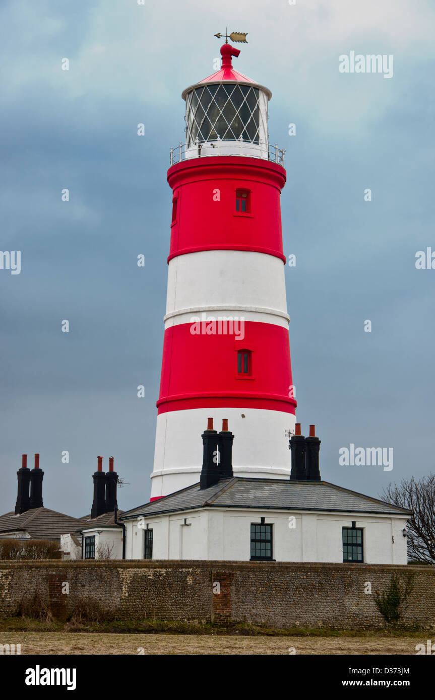 Red and white lighthouse Stock Photo - Alamy