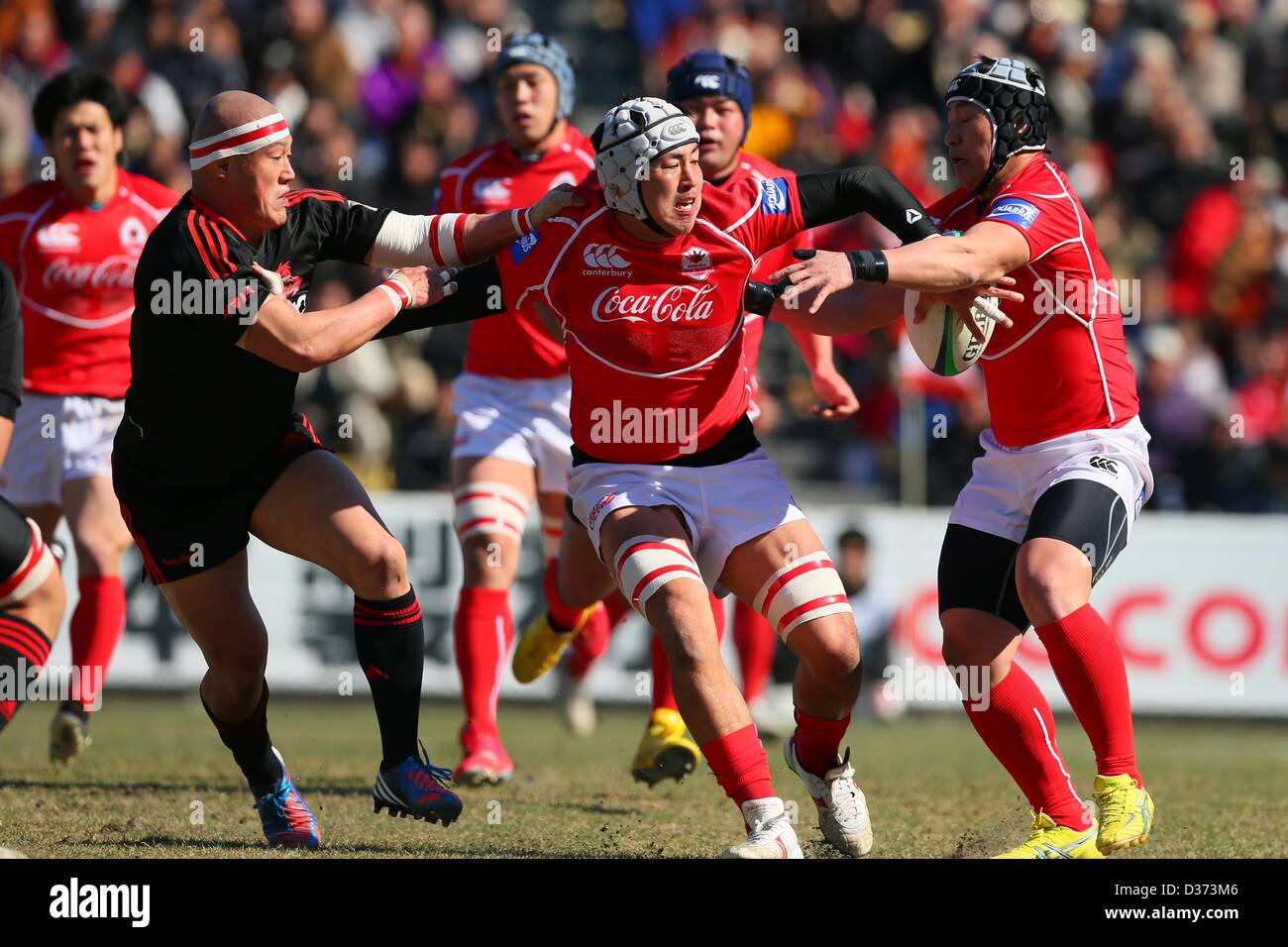 Tokyo, Japan. 10th February 2013. (L-R) Shohei Maekawa (Kobelco ...