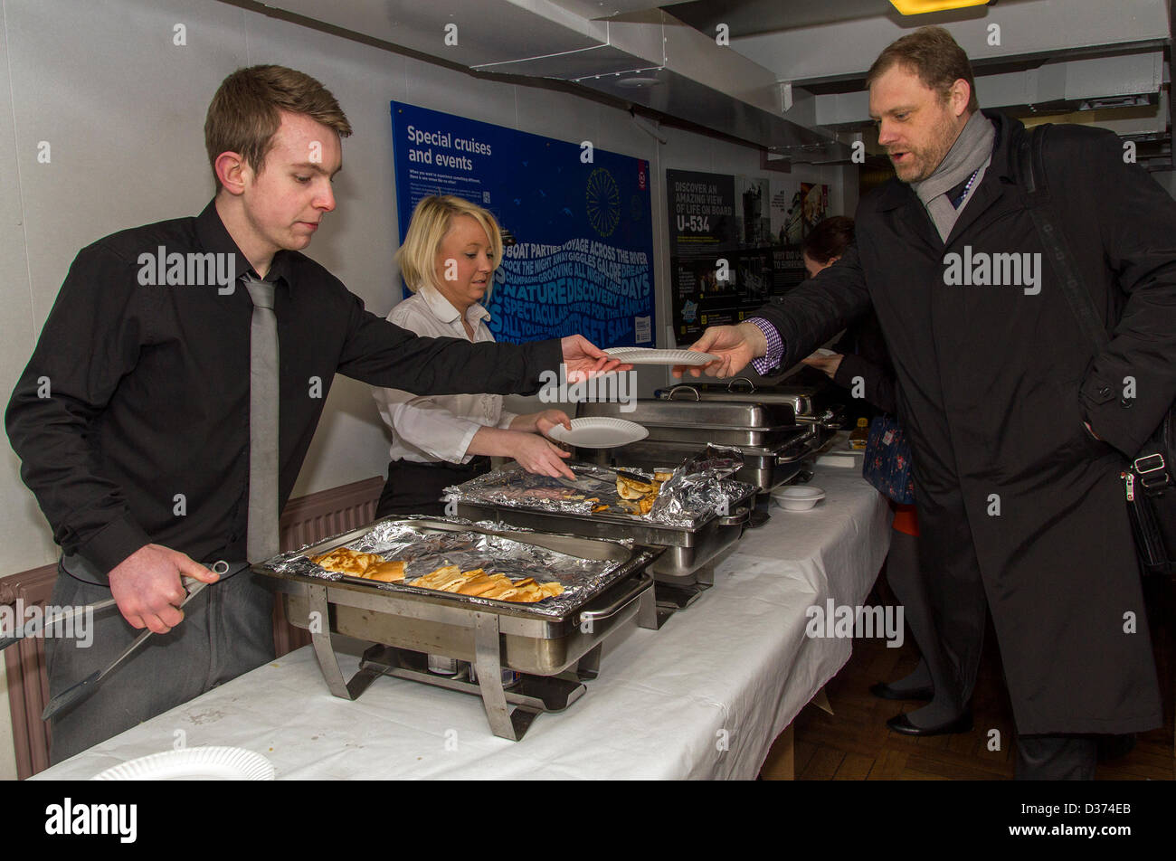 River Mersey, UK. 12th February 2013. Mersey Ferries serve free ...