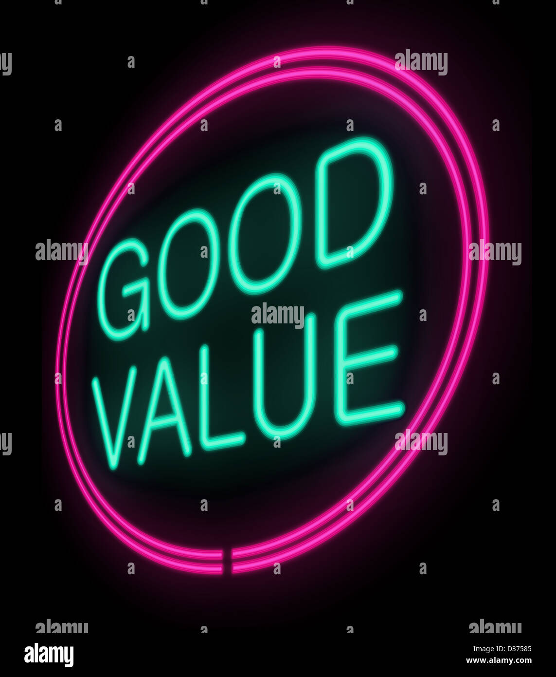 Good value sign Stock Photo - Alamy