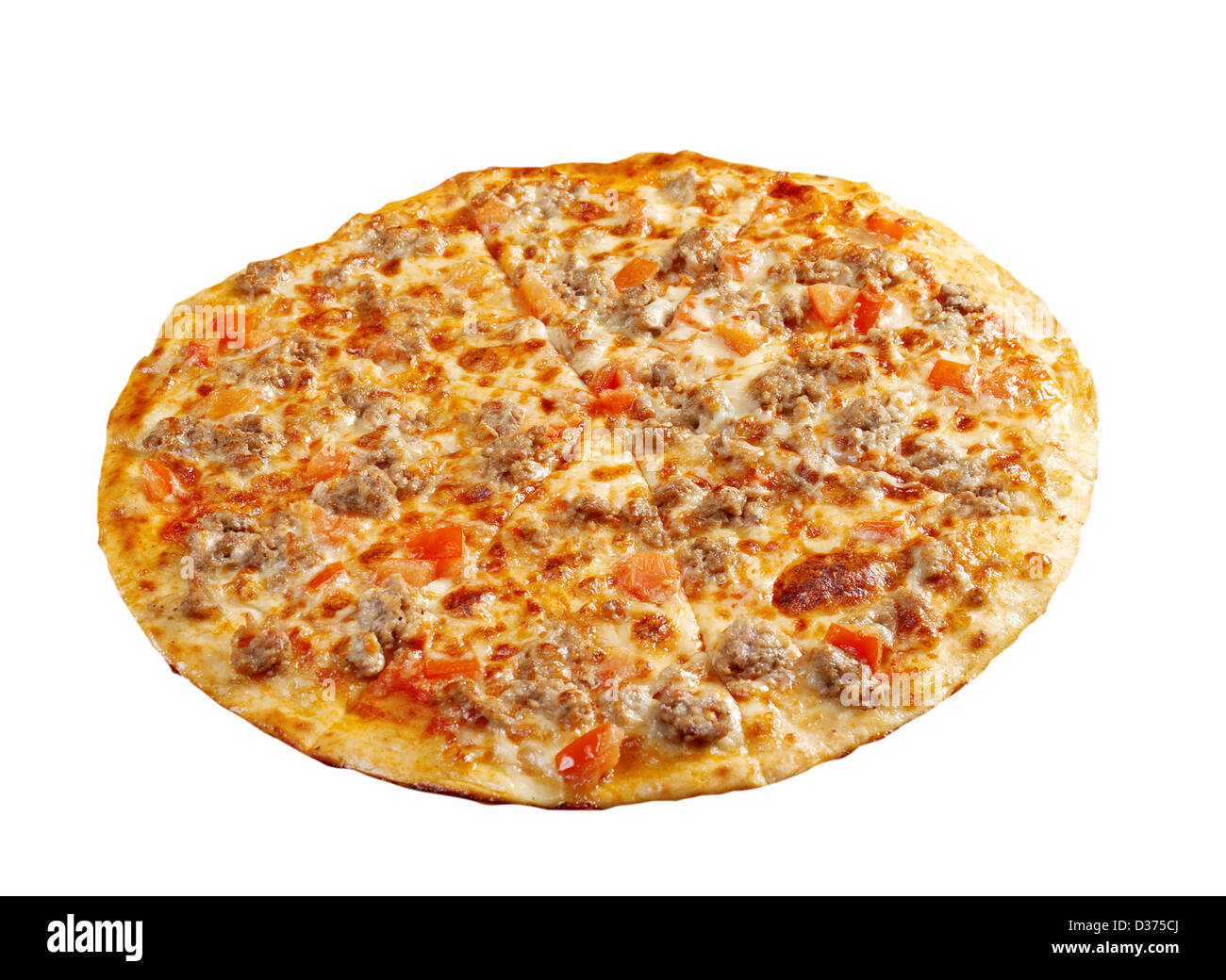 Pizza homemade . italian kitchen. Studio. isolated on white background ...