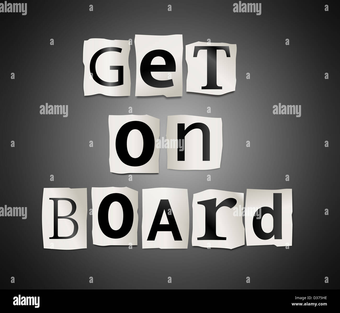 Get on board concept Stock Photo - Alamy