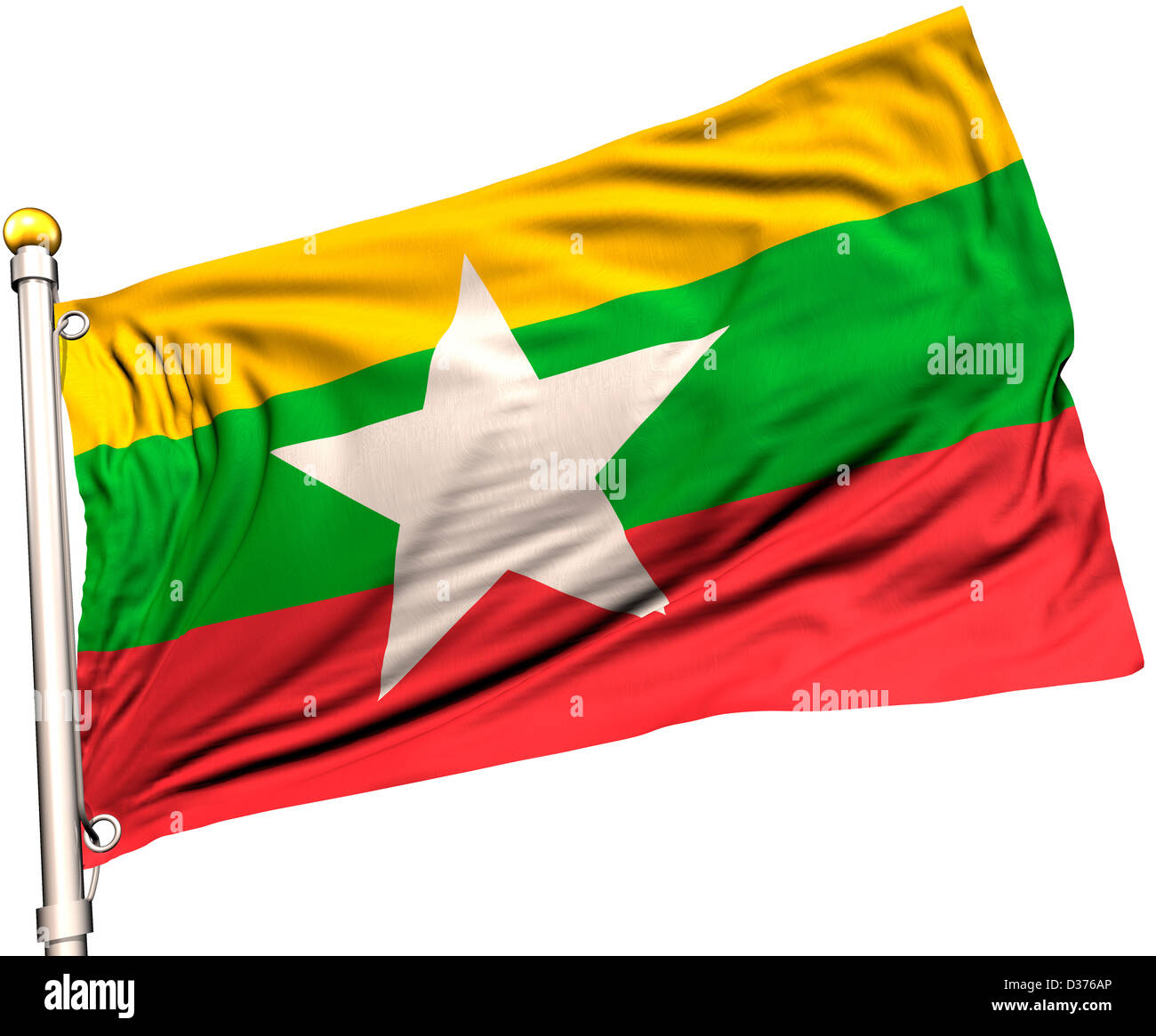 Burmese flag hi-res stock photography and images - Alamy