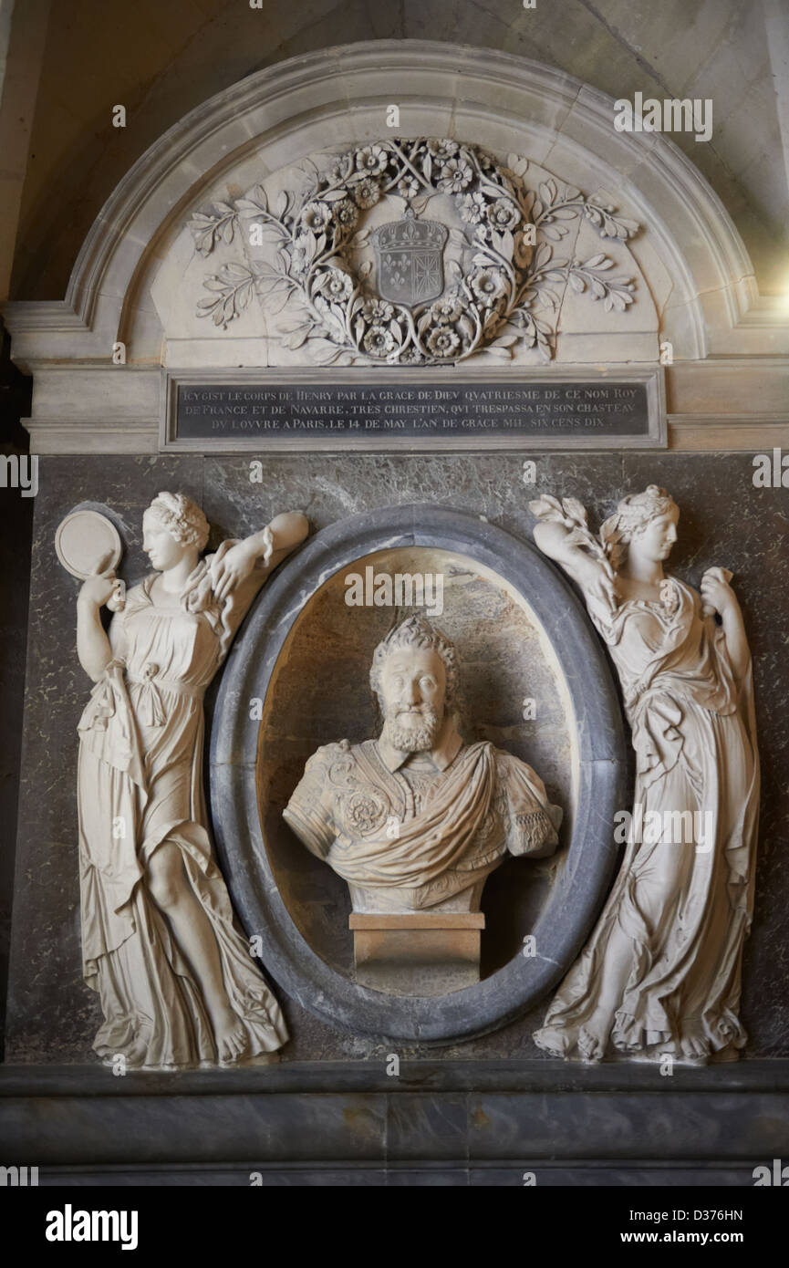 Tomb of King Henry IV of France and Navarra (1553 - 1610) Cathedral ...