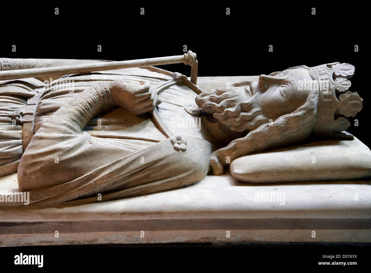 Medieval tomb of Clovis 1st (465 - 511) King of France from 481 to 511 ...
