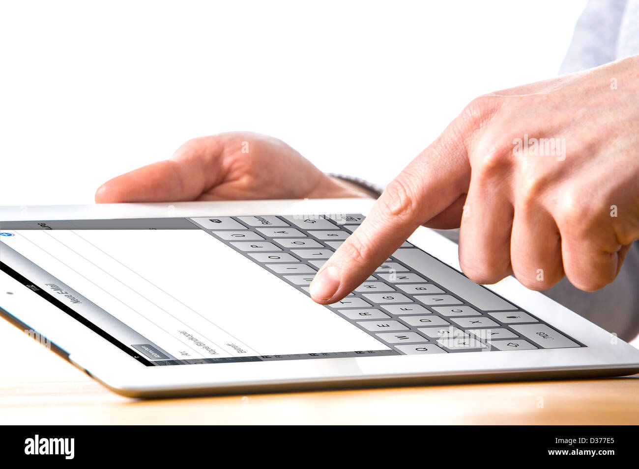 Touch computer writing hi-res stock photography and images - Alamy