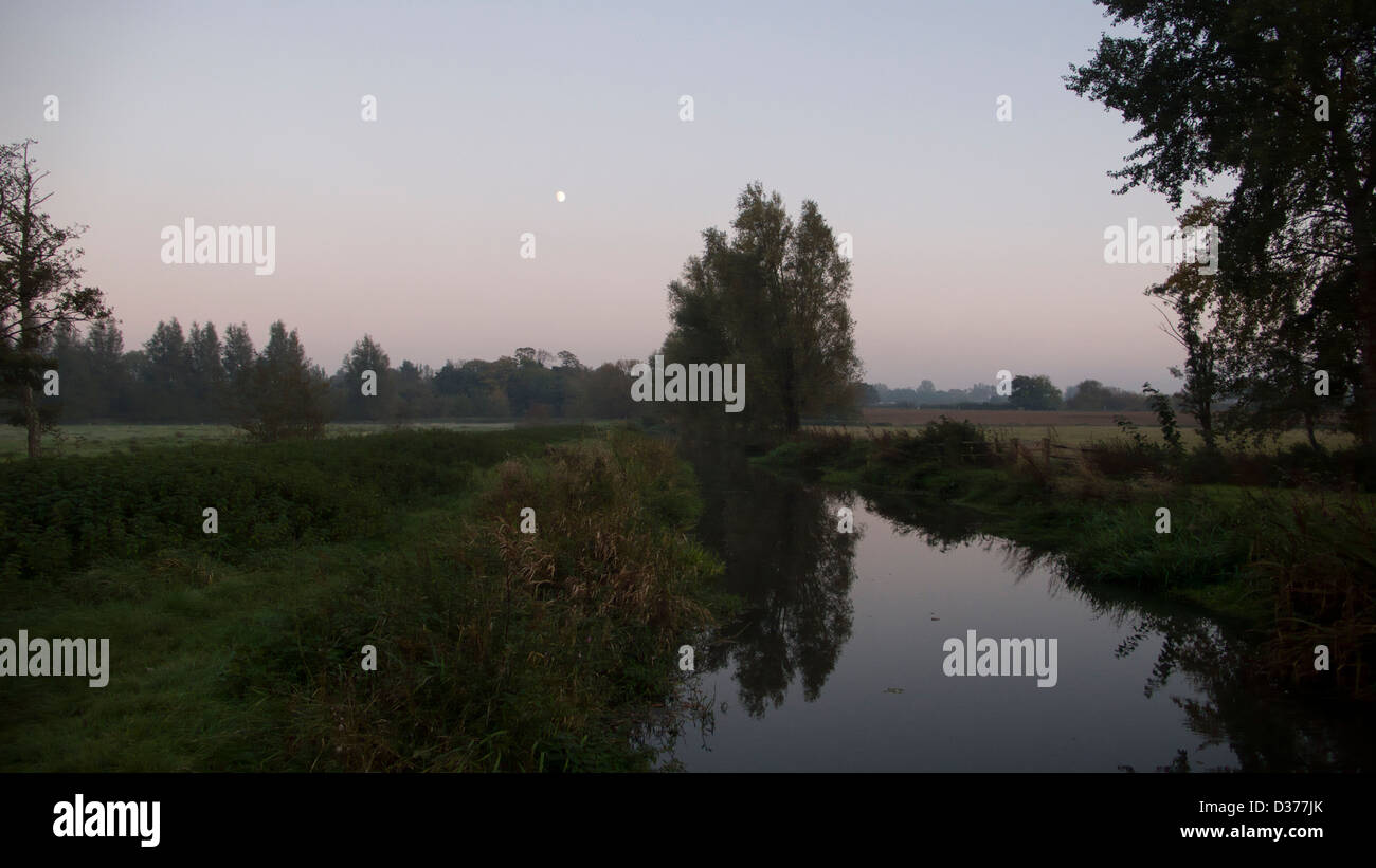 River Ouse, Sussex, evening, moonrise Stock Photo - Alamy