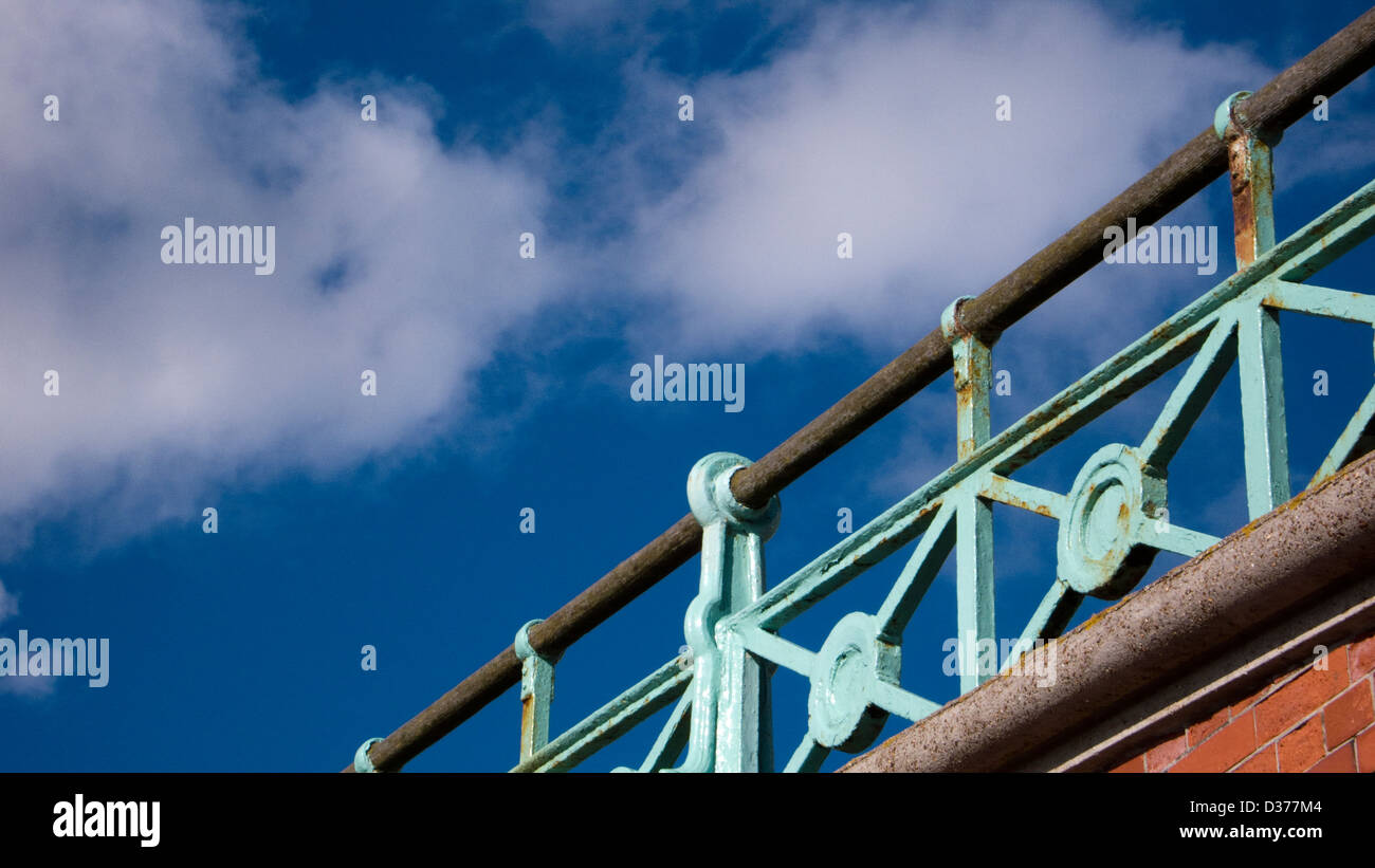Rusted railings and sky, Brighton, UK Stock Photo - Alamy