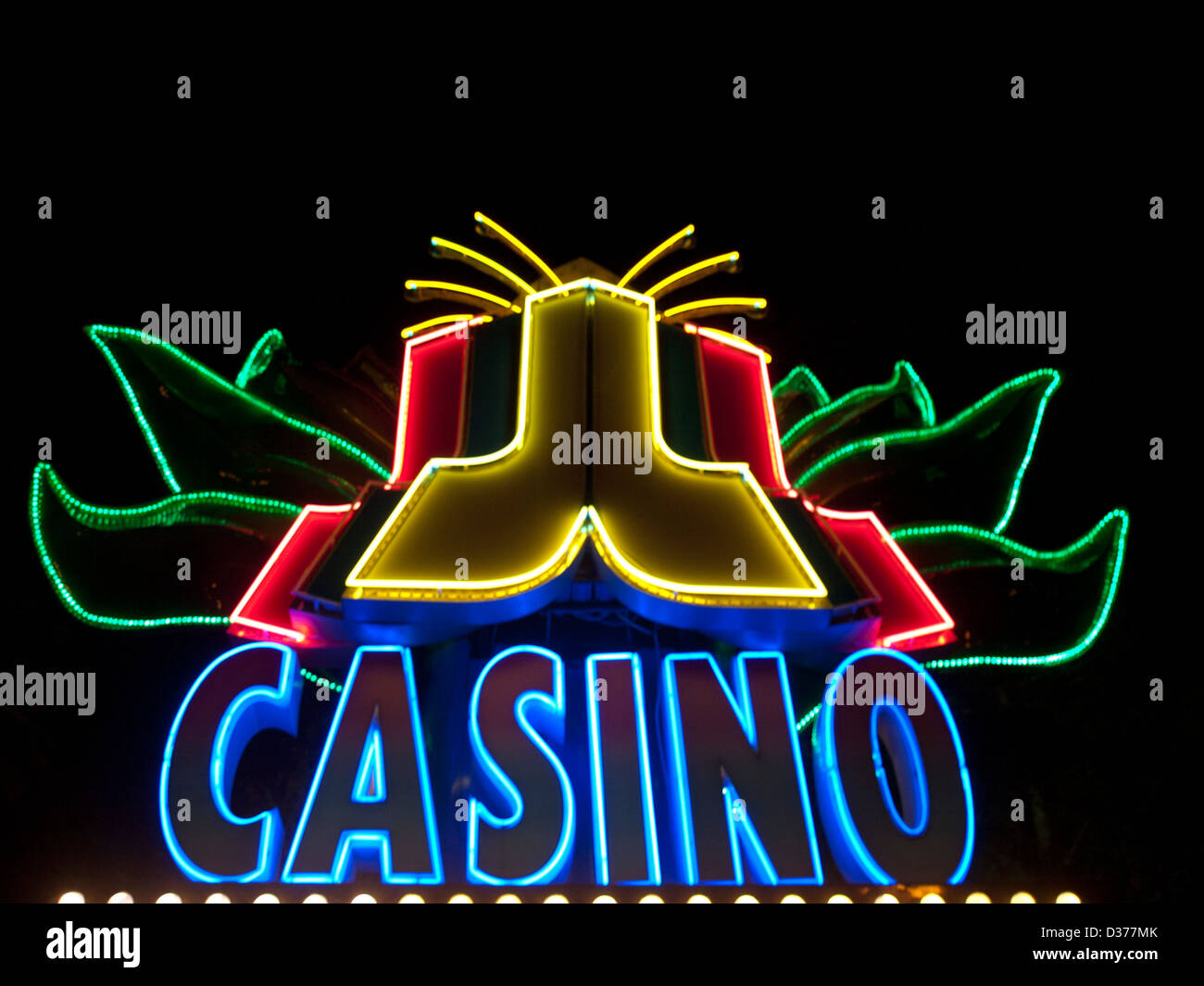 Casino light sign hi-res stock photography and images - Alamy