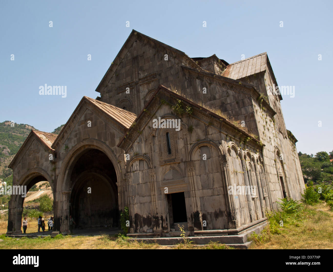 Akhtala monastery building Stock Photo - Alamy