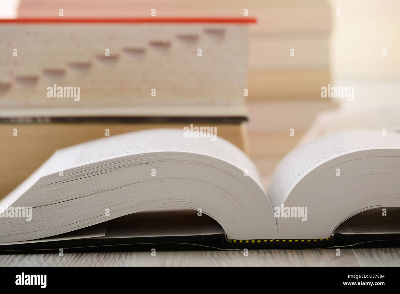 Composition with books on the table Stock Photo - Alamy