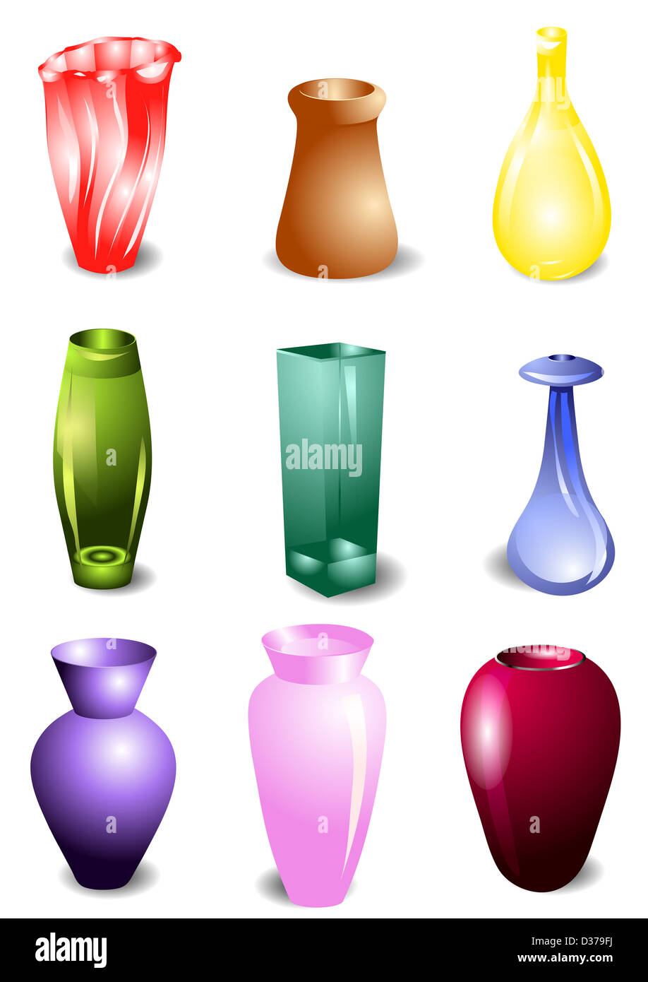 set of vases Stock Photo - Alamy