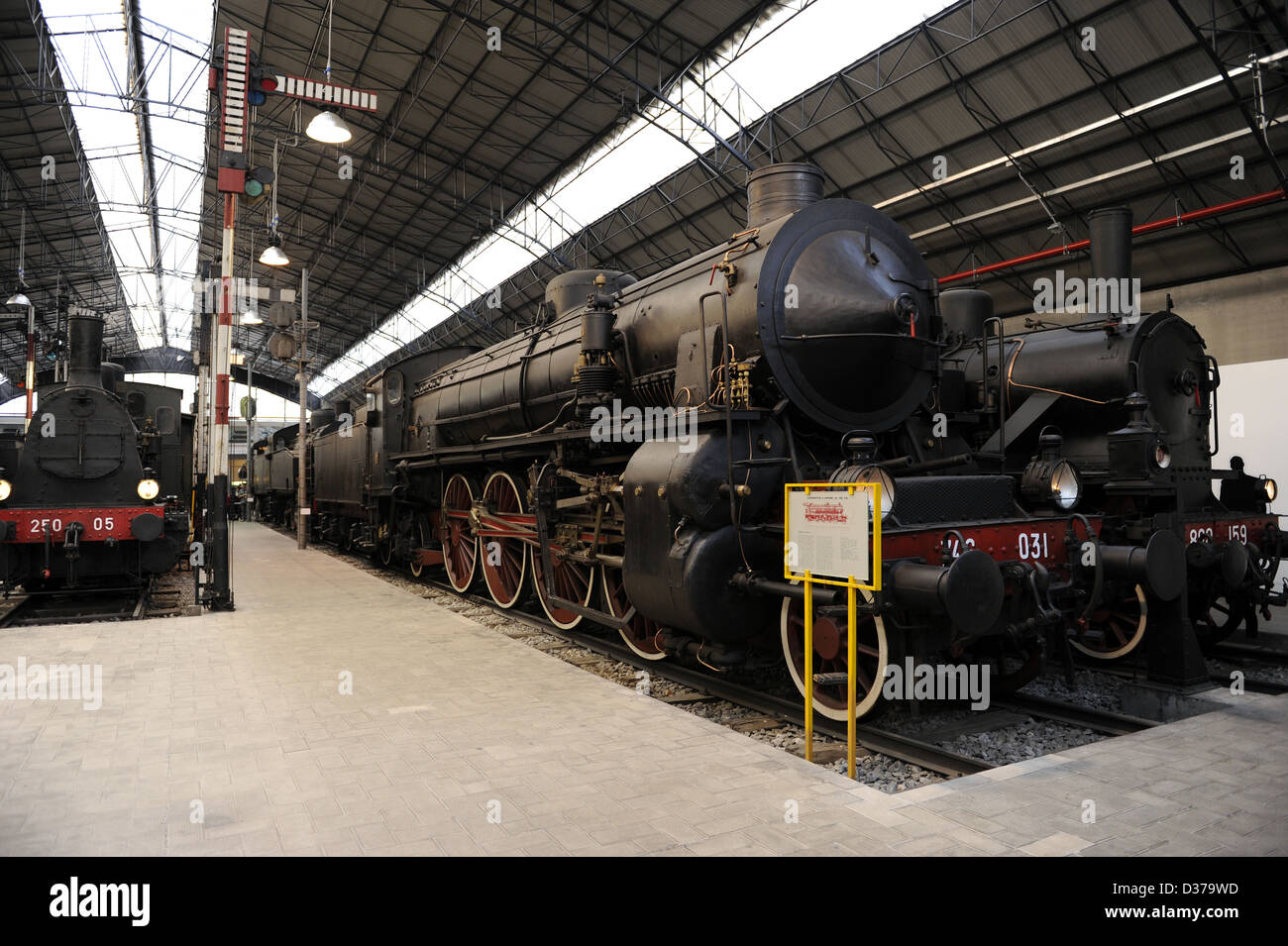 Steam locomotive model GR. 746 F.S. Made in Breda. National Museum of ...