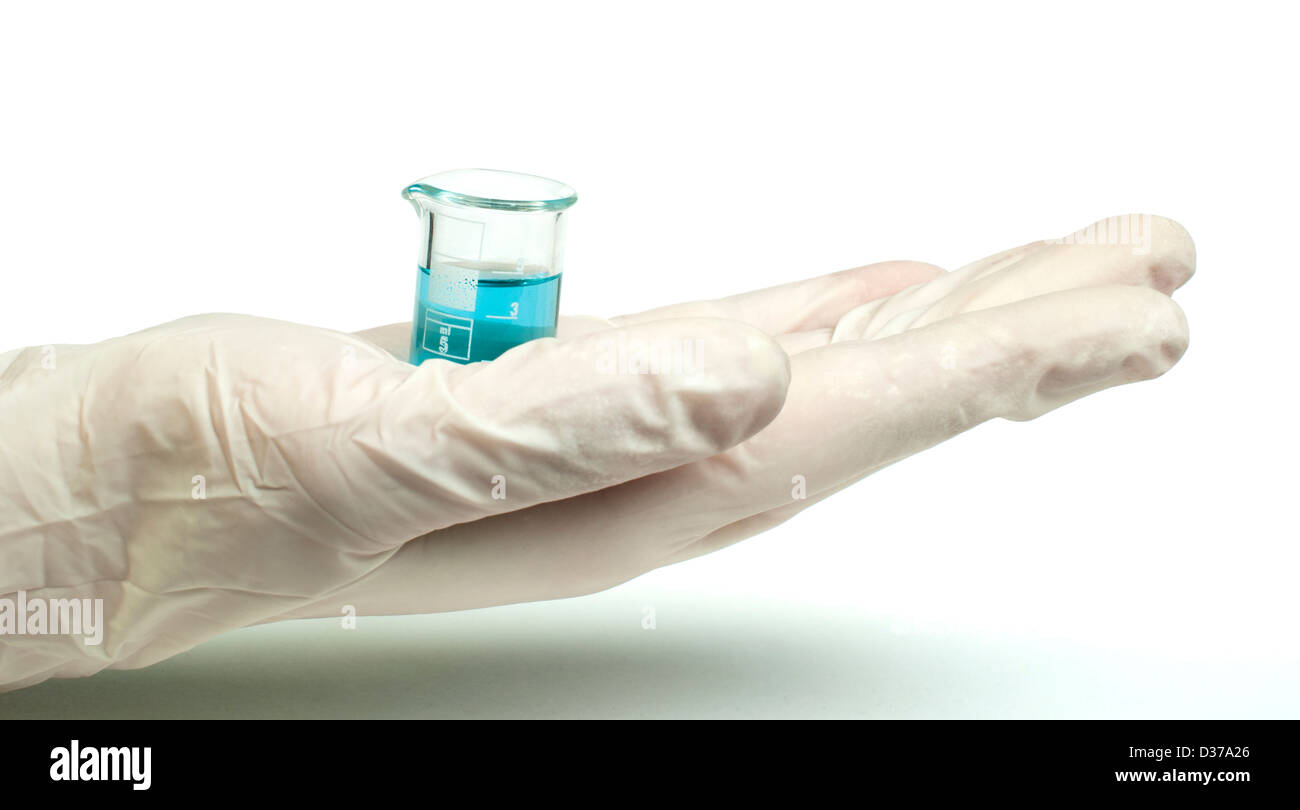 Laboratory glassware equipment. Laboratory beakers Stock Photo - Alamy