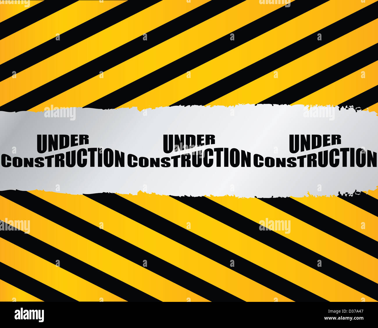 Ground under repair sign hi-res stock photography and images - Alamy
