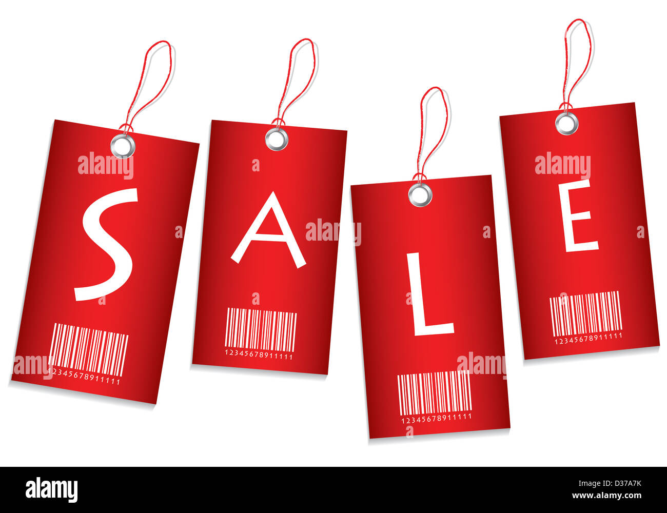 Red price tags Stock Photo - Alamy