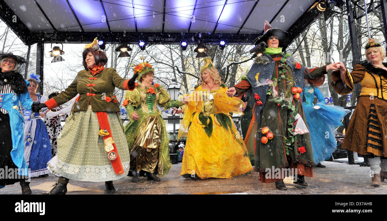 The market women traditionally dance on Shrove Tuesday at the Victuals ...
