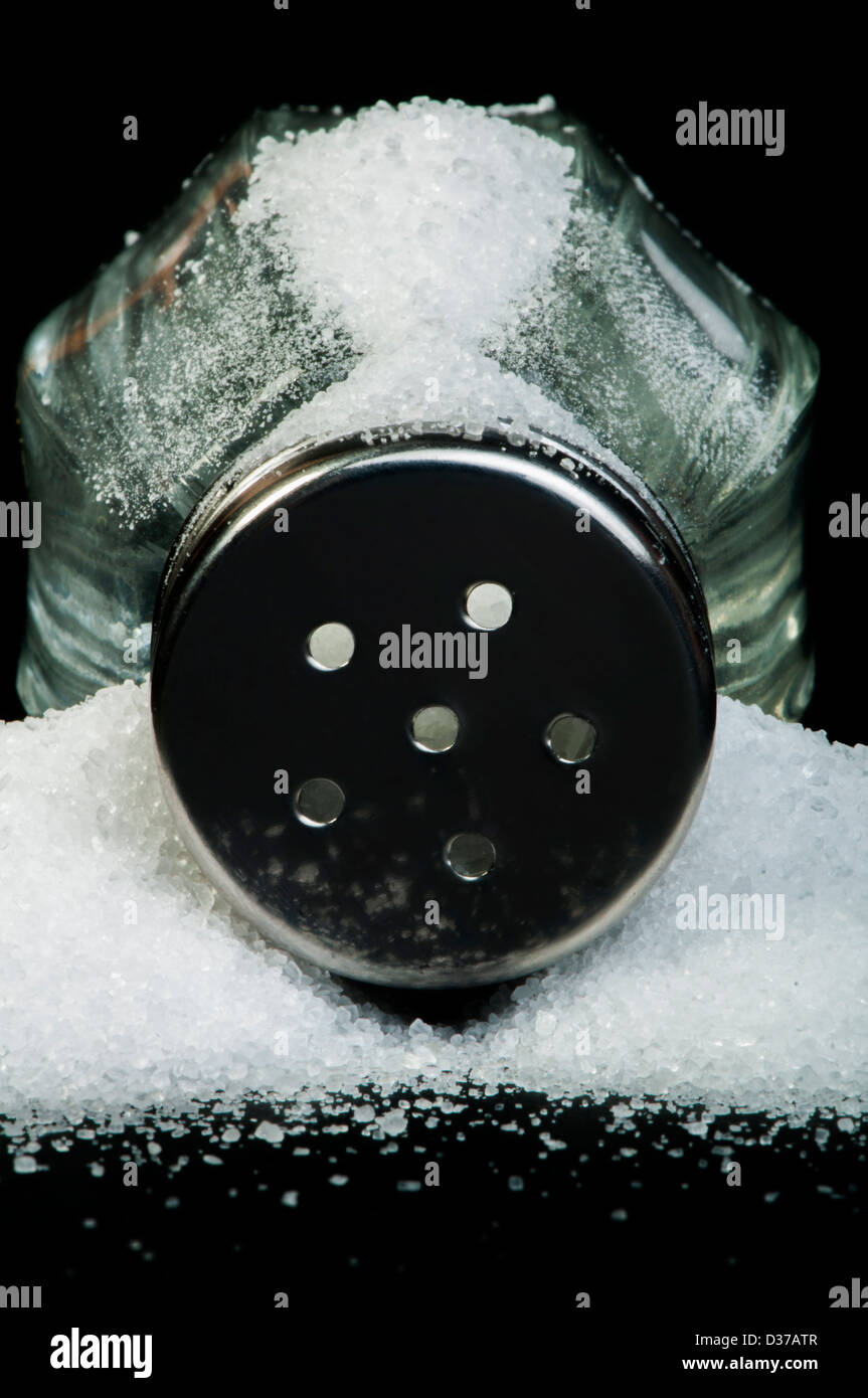 Spilled salt and saltshaker hi-res stock photography and images - Alamy