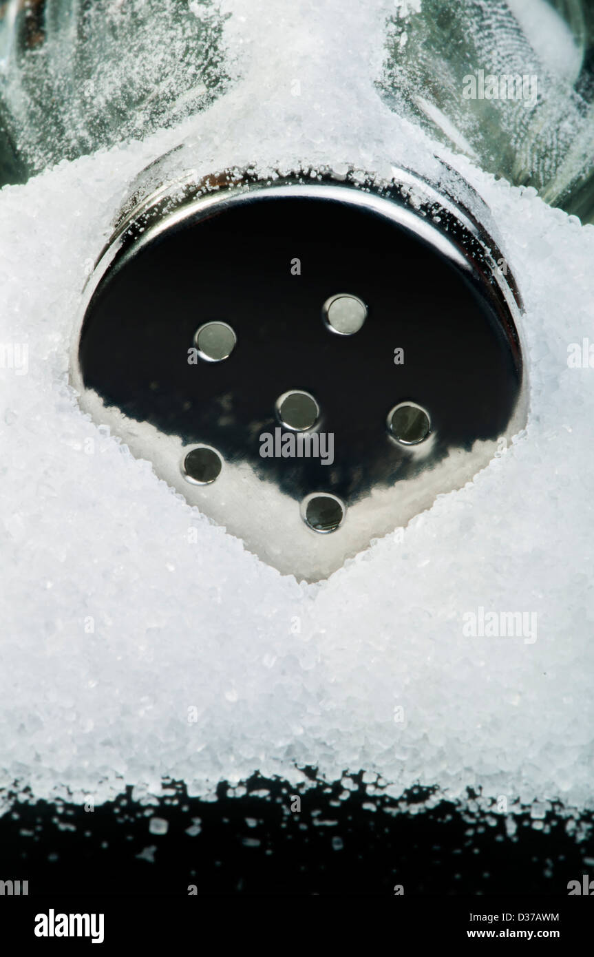 Spilled salt and saltshaker hi-res stock photography and images - Alamy