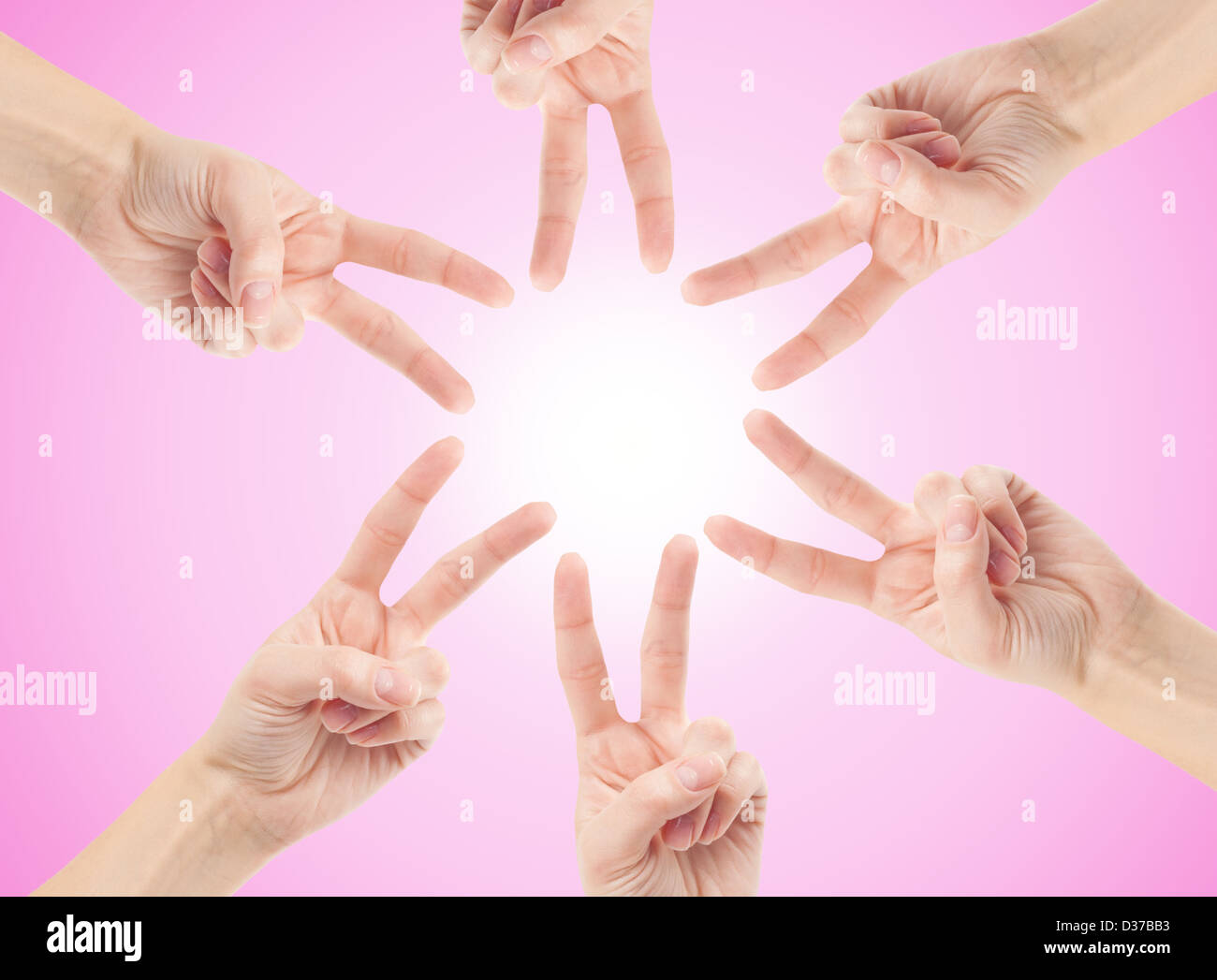Finger forming star shape hi-res stock photography and images - Alamy