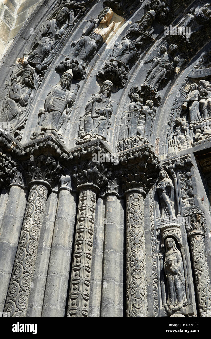 Medieval sculptures from the south portal of the Gothic Cathedral ...